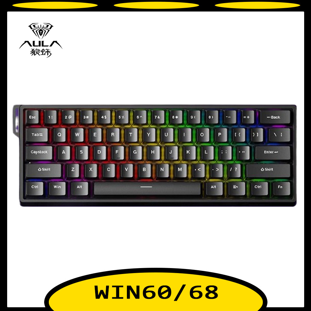 Jual AULA WIN60 WIN68 HE Esports Magnetic Switch Keyboard Rapid Trigger ...