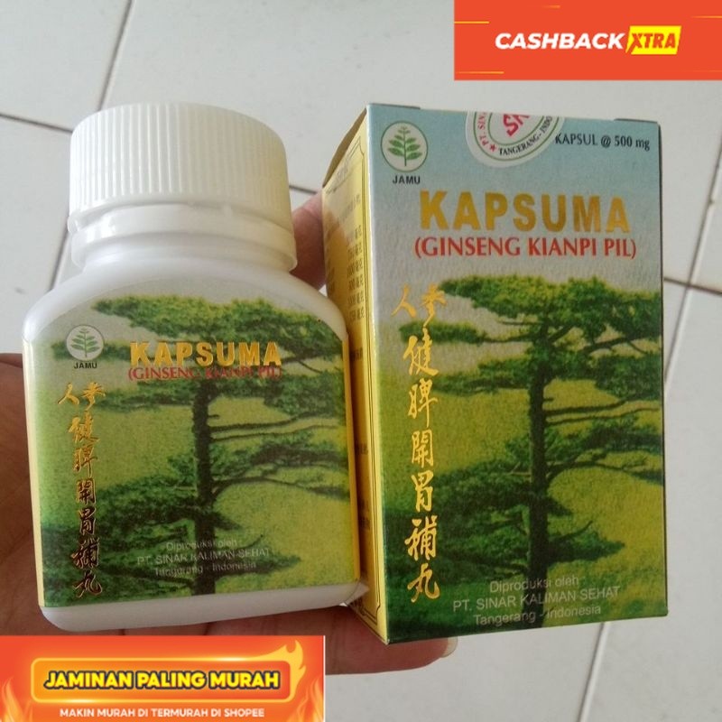 Jual Kapsuma Ginseng Kianpi Pil 60 Kapsul SKS @ 500mg - Obat Gemuk ...
