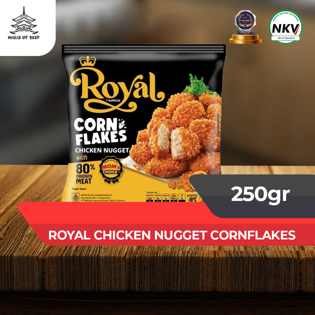 Jual ROYAL CHICKEN NUGGET CORNFLAKES 250 GR | Shopee Indonesia