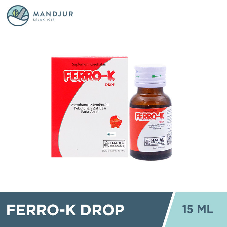 Jual Ferro-K Drop 15 mL - Memenuhi Kebutuhan Zat Besi Anak | Shopee ...