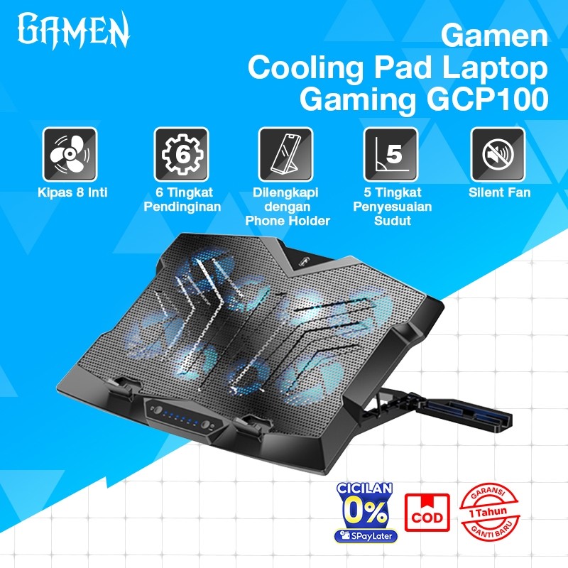 Jual GAMEN GCP100 Laptop Gaming Cooling Stand 8 Inti/Core Black Myth ...