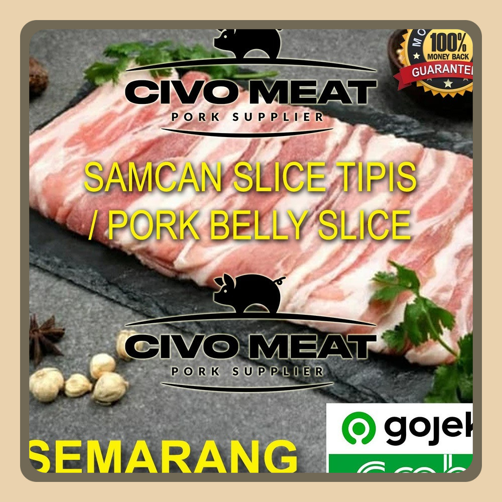 Jual Pork Belly Slice / Samcan Slice Tipis / Shabu2 / Sukiyaki 500gr ...
