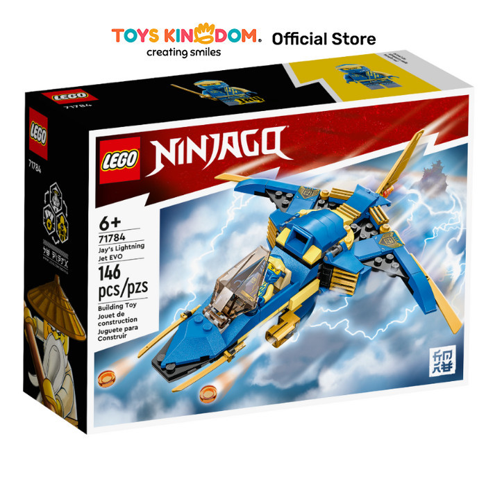 Jual Toys Kingdom Lego Ninjago Jay Lightning Jet Evo 71784 Kids Toy ...