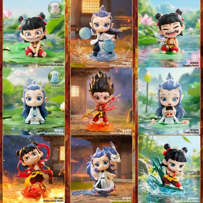 Jual ORIGINAL Pop Mart Ne Zha 2 Ao Bing Figure NeZha Na Cha Movie Toy ...