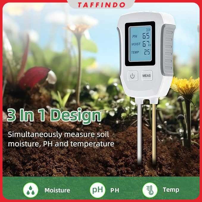 Jual Alat Pengukur Tanah Digital 3in1 Soil Tester PH Humidity Temp ...