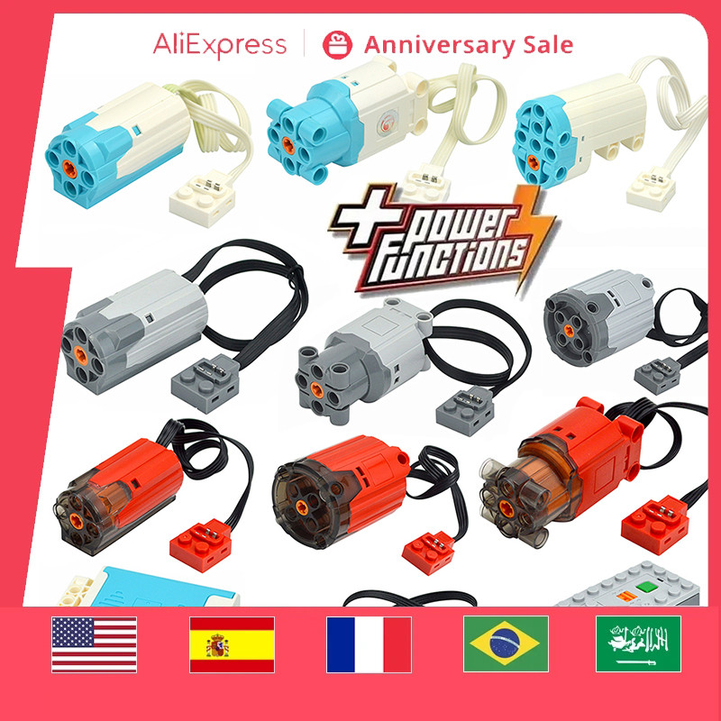 Jual MOC Bricks Motorized Parts Servo Motor Multi Tool Power Functions ...