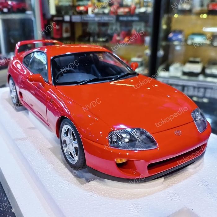 Jual Diecast Toyota Supra MK 4 Red by LCD Models Metal Openable High ...