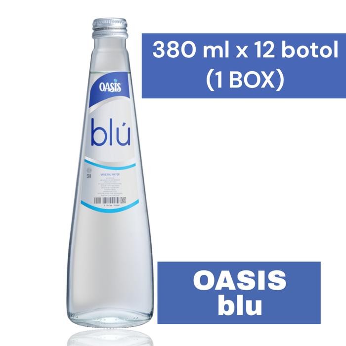 Jual Oasis blu Mineral Water - 380 ml x 12 Botol (1Box) | Shopee Indonesia