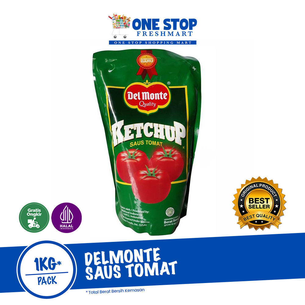 Jual DELMONTE SAUS TOMAT 1KG / DELMONTE SAUS TOMAT REFIL PACK 1KG ...
