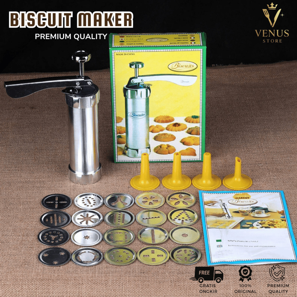 Jual Venus Store Biscuit Maker Stainless Cetakan Pembuat Biskuit ...