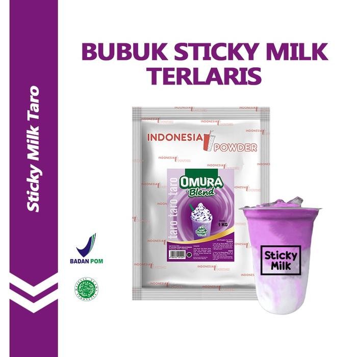 Jual Bubuk Minuman Es Sticky Milk Premium Rasa Taro 500 GR Mengandung ...