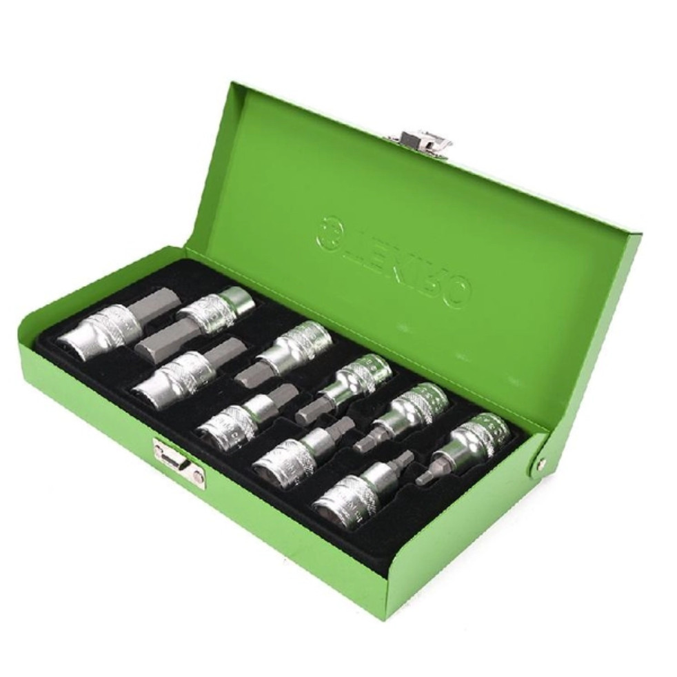 Jual TEKIRO 11 PCS Hex Bit Socket – Kunci Soket 1/2 Inch H4 H5 H6 H7 H8 H10 H12 H14 H17 H19 ...