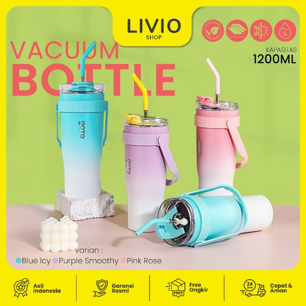 Jual Goto Firo Tumbler Vacuum Stainless Tahan Panas Dingin Botol Minum ...