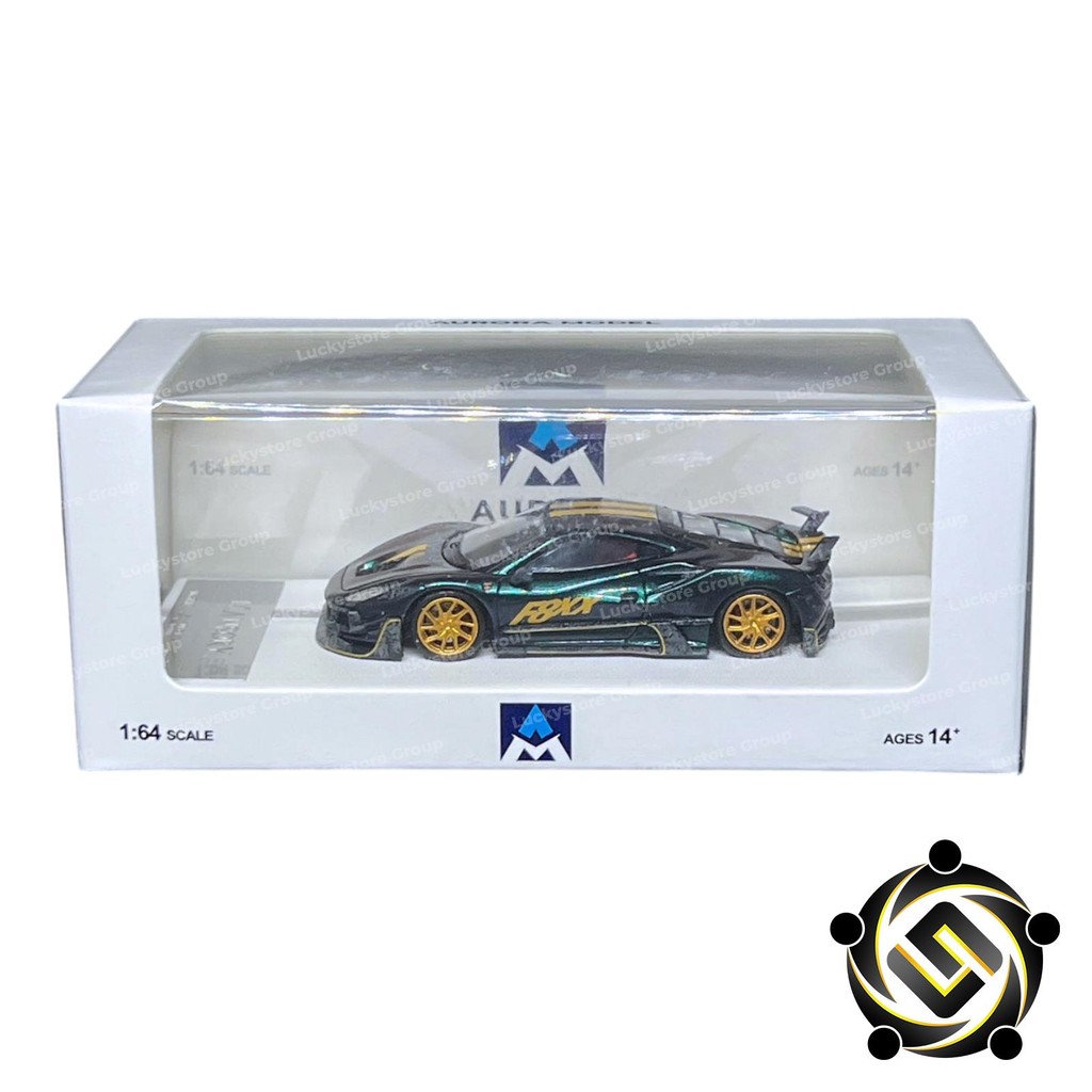 Jual Aurora Model 1:64 Mansory Modified Ferrari F8XX Chameleon Carbon ...