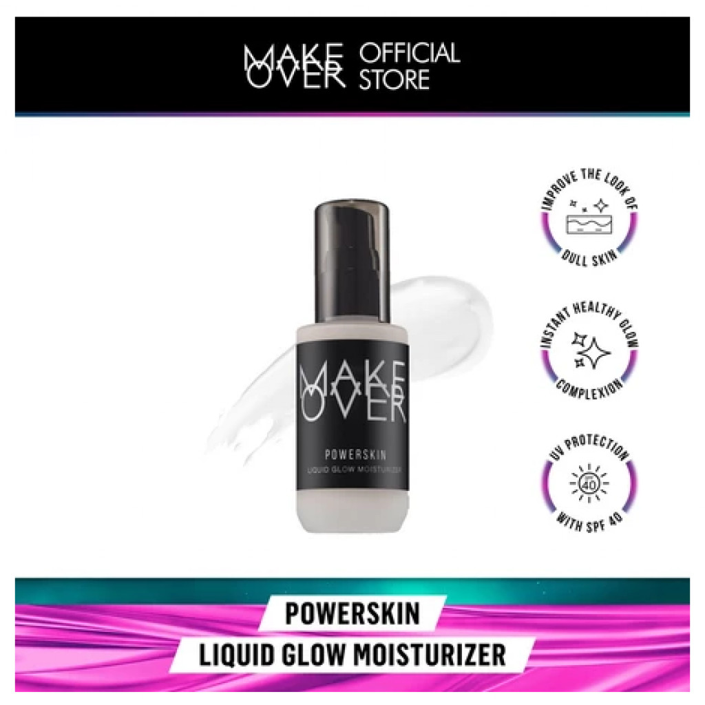 Jual MAKE OVER Powerskin Liquid Glow Moisturazer 45ml | Shopee Indonesia