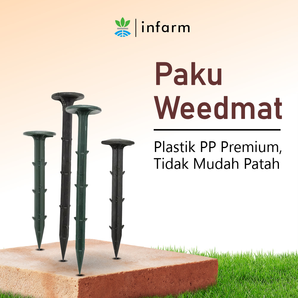 Jual INFARM - Paku Weedmat Isi 10 Pcs Mulsa Paku Plastik Pasak Sujen ...