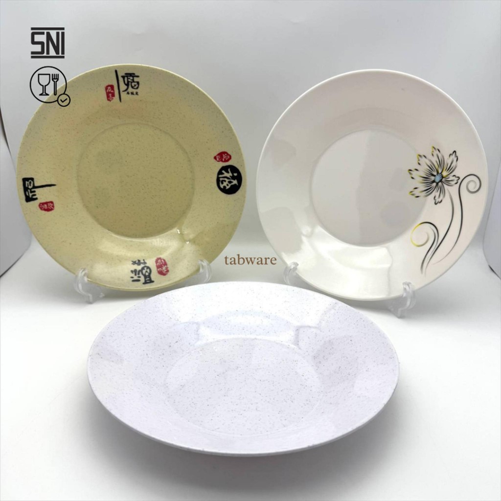 Jual (1pc) Piring Makan Dalam 9" (Inch) / 22.9cm Melamine / Piring Saji ...