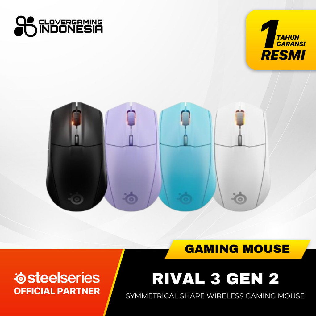 Jual Steelseries Rival 3 Gen 2 Wireless Gaming Mouse RGB Symmetrical Shape Rival3 Gen2 | Shopee ...