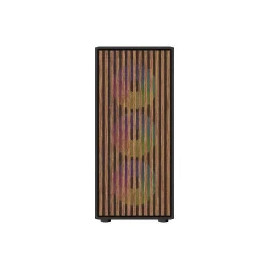 Jual [+Palet Kayu] DIGITAL ALLIANCE PC CASE OASIS TG WOOD MATX with 4 x 120mm RGB Fans - Black ...