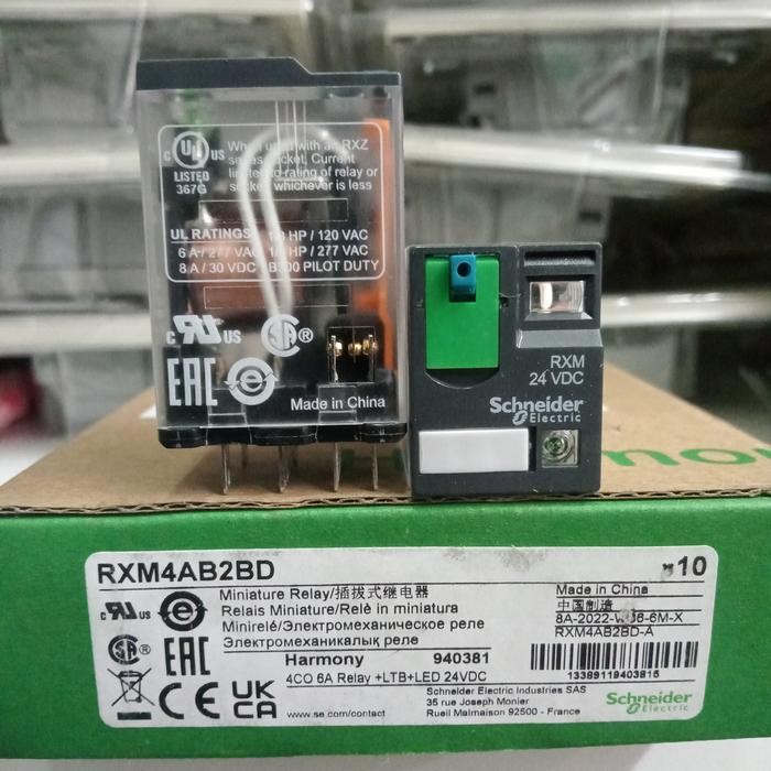 Jual RELAY RXM4AB2BD 24VDC SCHNEIDER ORIGINAL | Shopee Indonesia