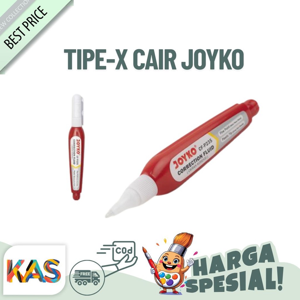 Jual Tip-ex Cair Joyko Correction Fluid CF-P235 Tip x Cair 3 ML Grosir ...