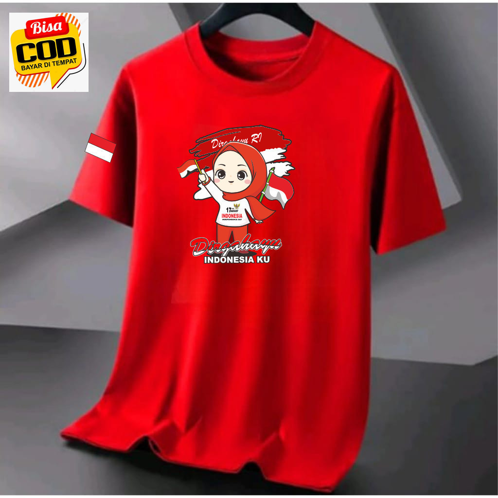Jual kaos hut ri 80 inodesia merdeka dirgahayu republik indonesiaku 17 agustus 1945 HUT RI KE 80 ...