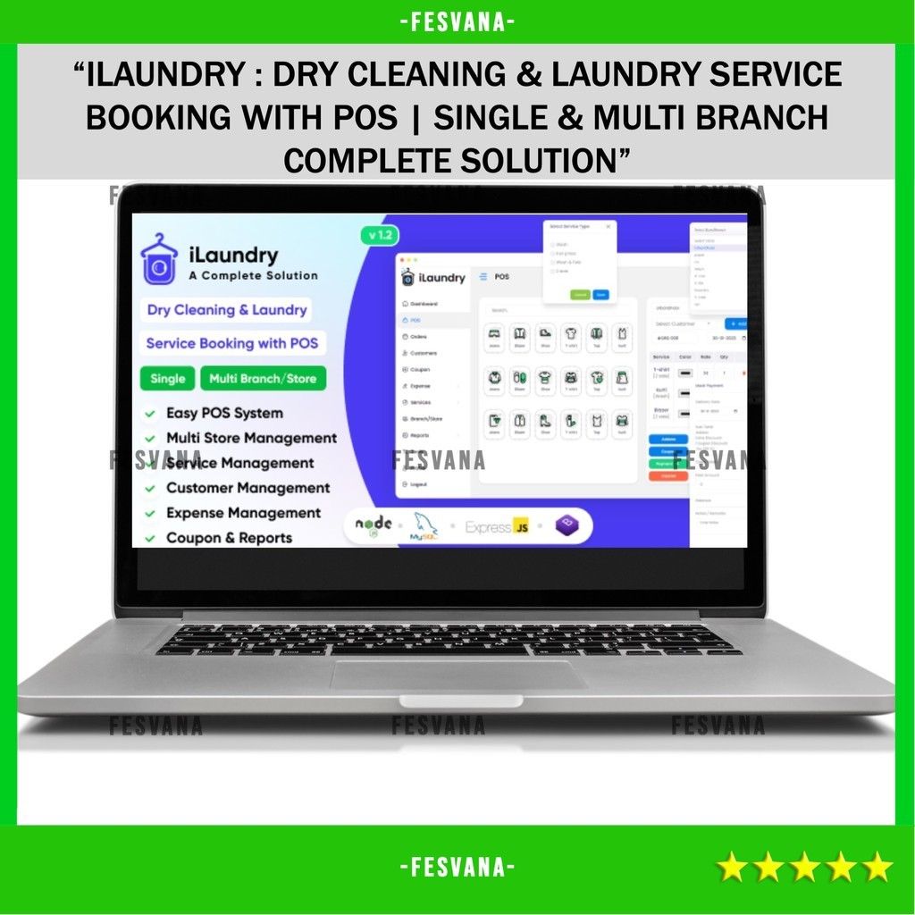 Jual SOURCE CODE APLIKASI WEB ILAUNDRY : DRY CLEANING & LAUNDRY SERVICE ...