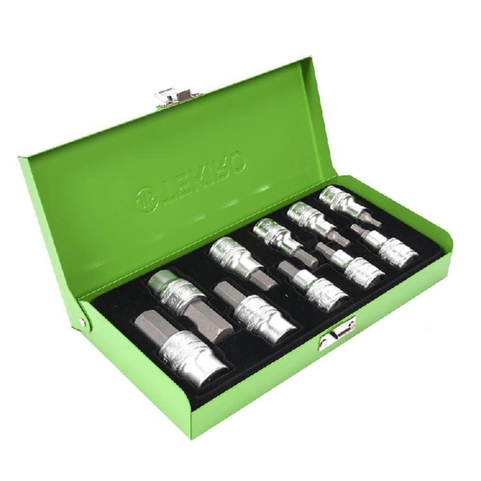 Jual TEKIRO 11 PCS Hex Bit Socket – Kunci Soket 1/2 Inch H4 H5 H6 H7 H8 H10 H12 H14 H17 H19 ...