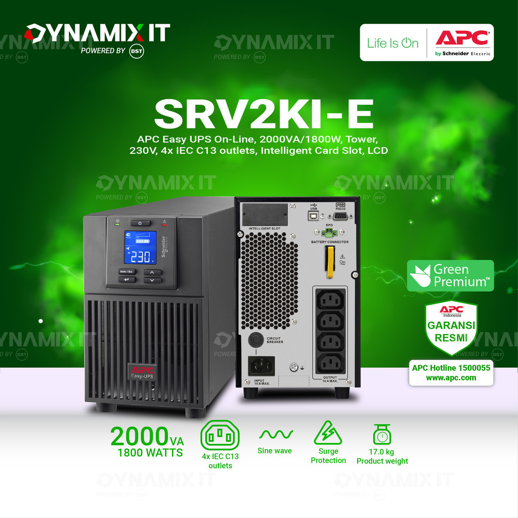 Jual APC SRV2KI-E Easy UPS Online 2000VA 1800Watts | Shopee Indonesia