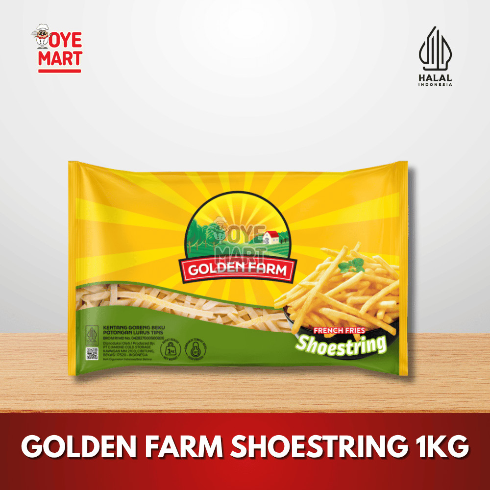 Jual GOLDEN FARM SHOESTRING 1KG/FRENCH FRIES KENTANG GORENG | Shopee ...