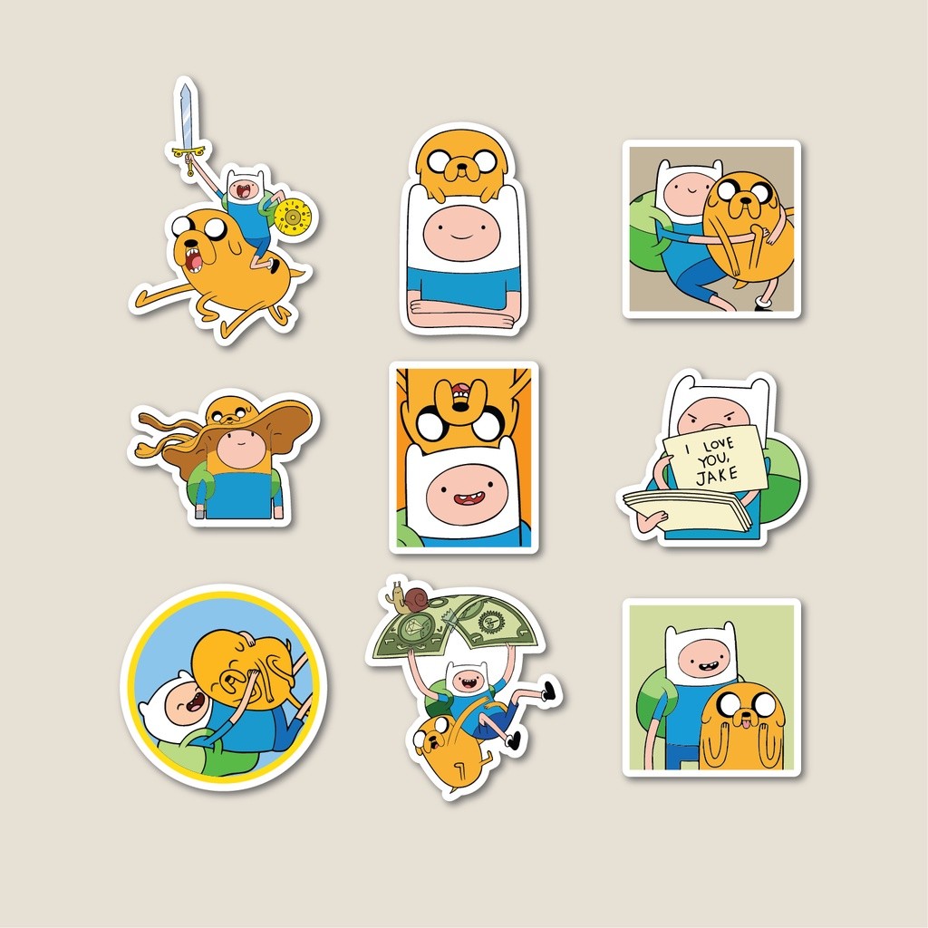 Jual Sticker Pack Finn And Jake | Sticker Tumbler | Stiker Laptop Koper ...