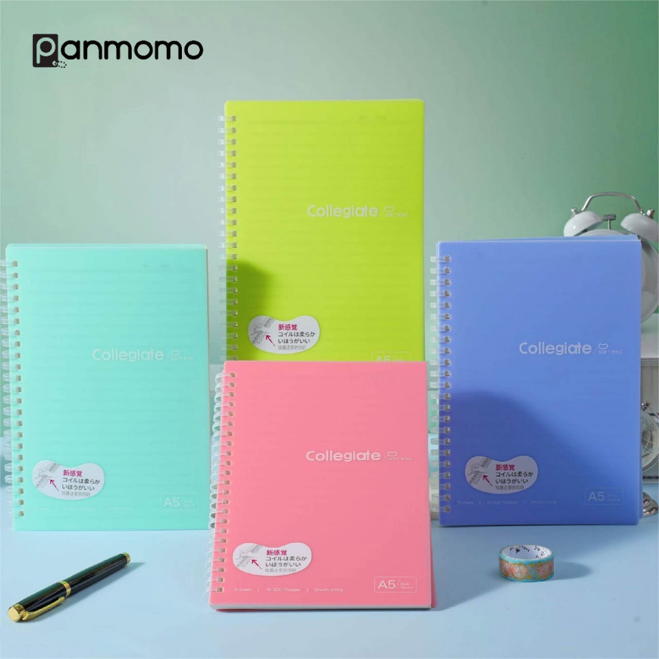 Jual Buku Catatan Spiral A5 Bergaris – Panmomo Notebook Minimalis untuk ...