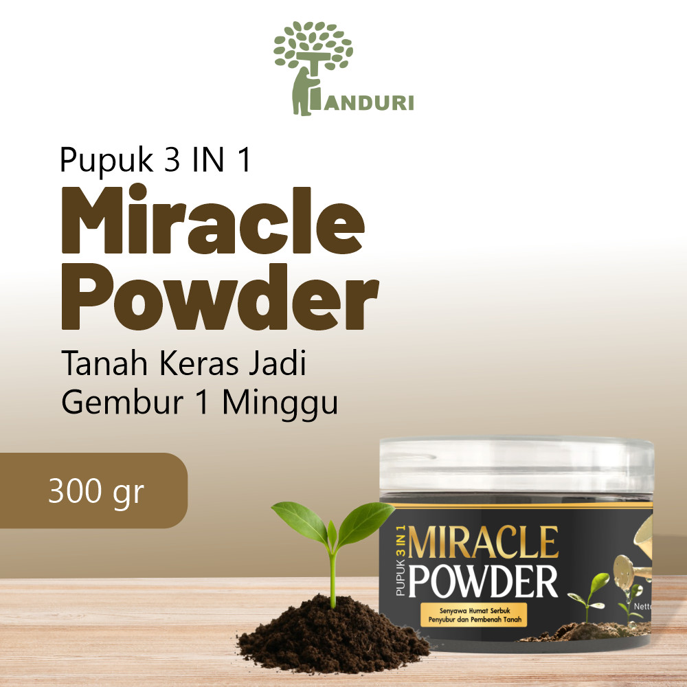 Jual Miracle Powder Asam Humat Pupuk 3 In 1 Pembenah Media Tanam ...