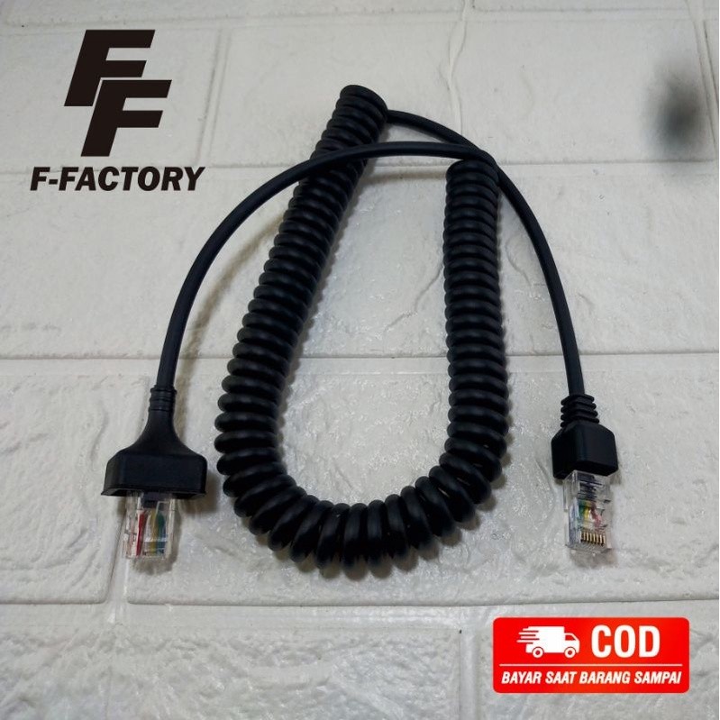 Jual Kabel Mic Kenwood Kabel MIG Kenwood Spiral Rig Radio Kabel kenwood ...