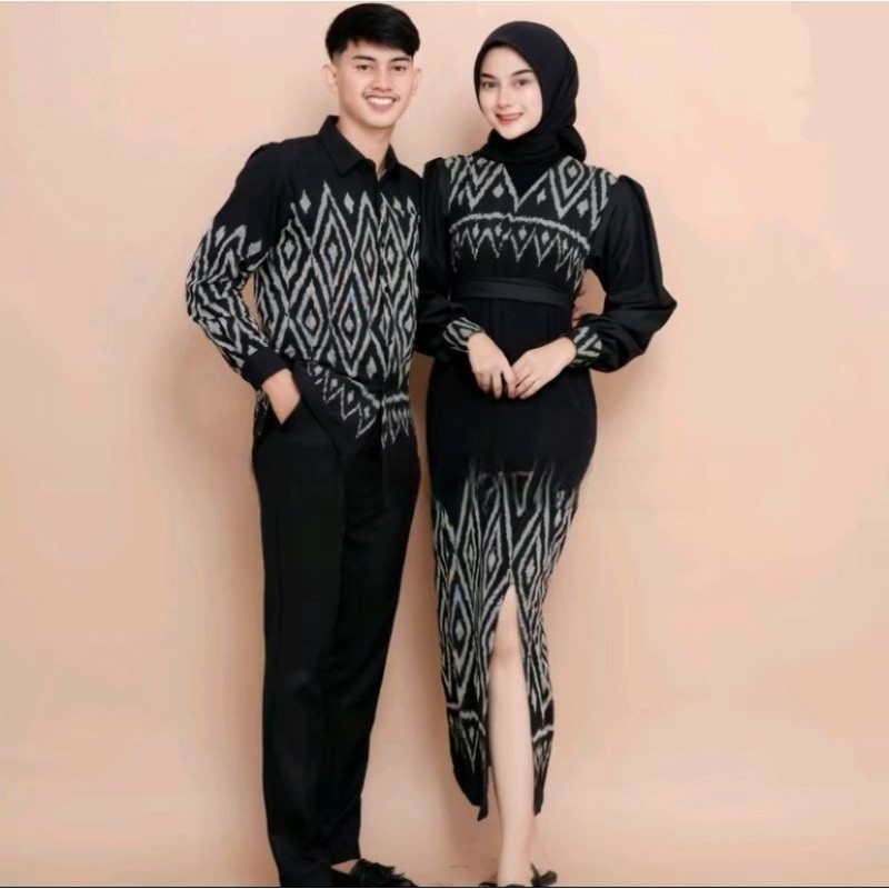 Jual BAJU COUPLE TENUN KARTINI DRESS SET KEMEJA PRIA - BAJU SET ...