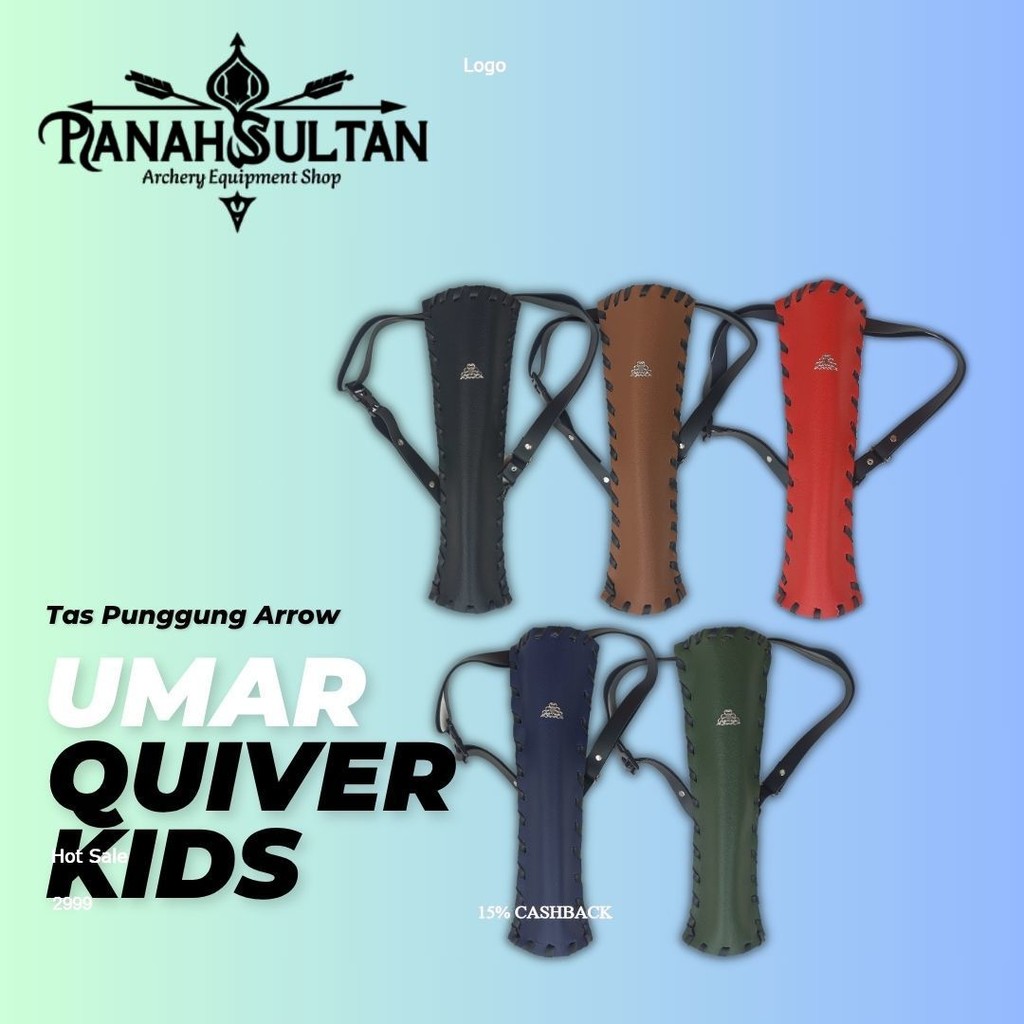 Jual quiver umar kids back quiver anak panah ringan kuat horsebow ...