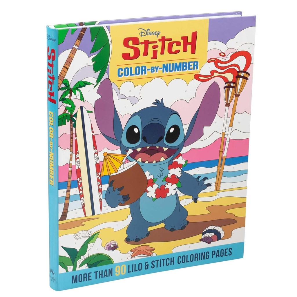 Jual Disney Stitch Color-By-Number Flexibound – Coloring Book by ...