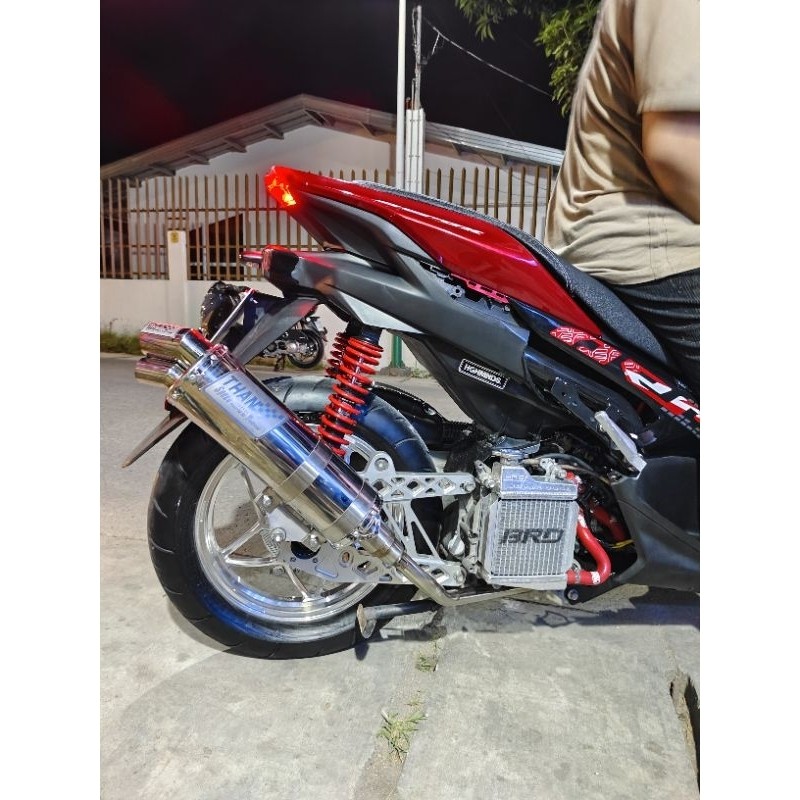 Jual rev kou pipe exhust click mio beat mio carb adv Dual tip than ...