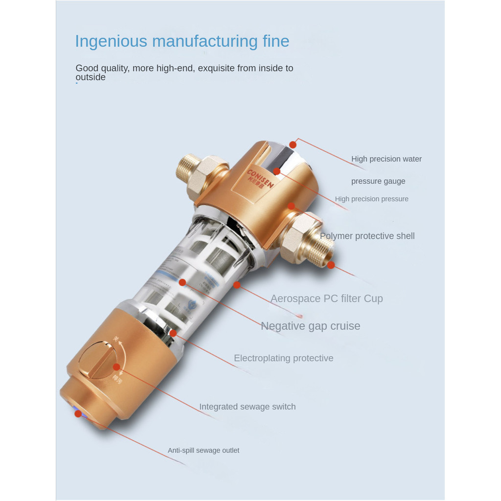 Jual Spin Down Sediment Filter, Backwash Whole House Water Filter ...