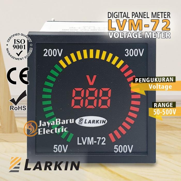 Jual Digital Voltmeter Volt meter Digital LARKIN LVM72 | Shopee Indonesia