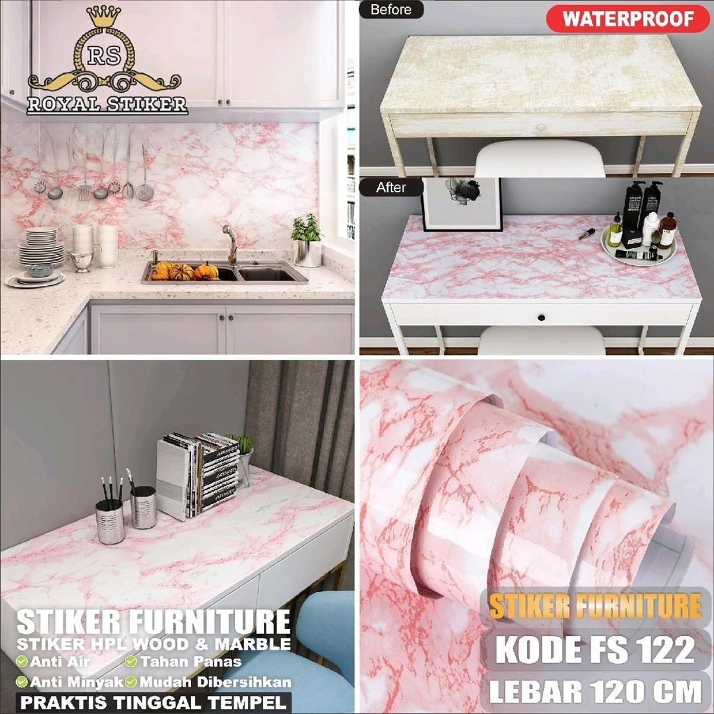 Jual HPL STICKER / HPL MOTIF KAYU / PELAPIS LEMARI TRIPLEK MEJA DINDING ...