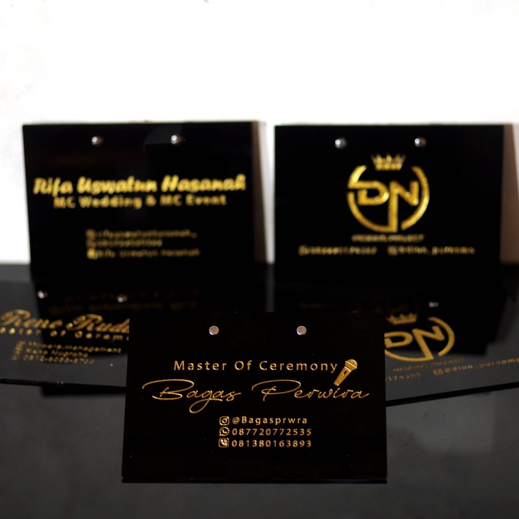 Jual CUE CARD MC AKRILIK MURAH PREMIUM COSTUM WARNA UNTUK PEMBAWA ACARA ...