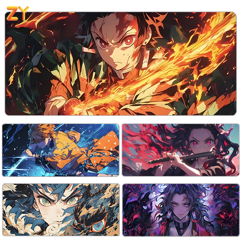 Jual Mousepad Gaming Deskmat Keyboard Pad Anti Slip Besar Demon Slayer ...