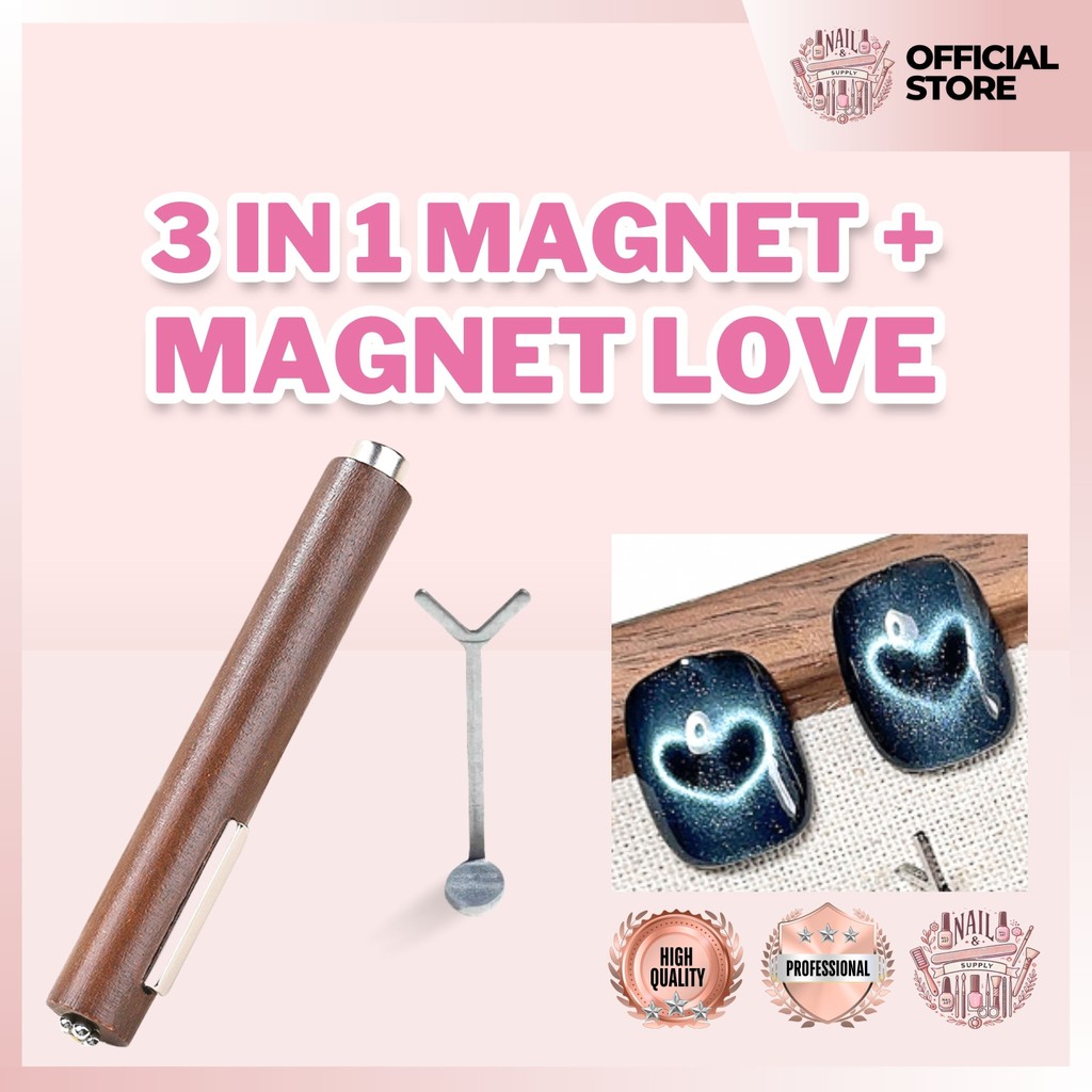 Jual PAKET NAIL ART 3in1 Magnet Kayu Cat Eye Multifungsi + Magnet Cat ...