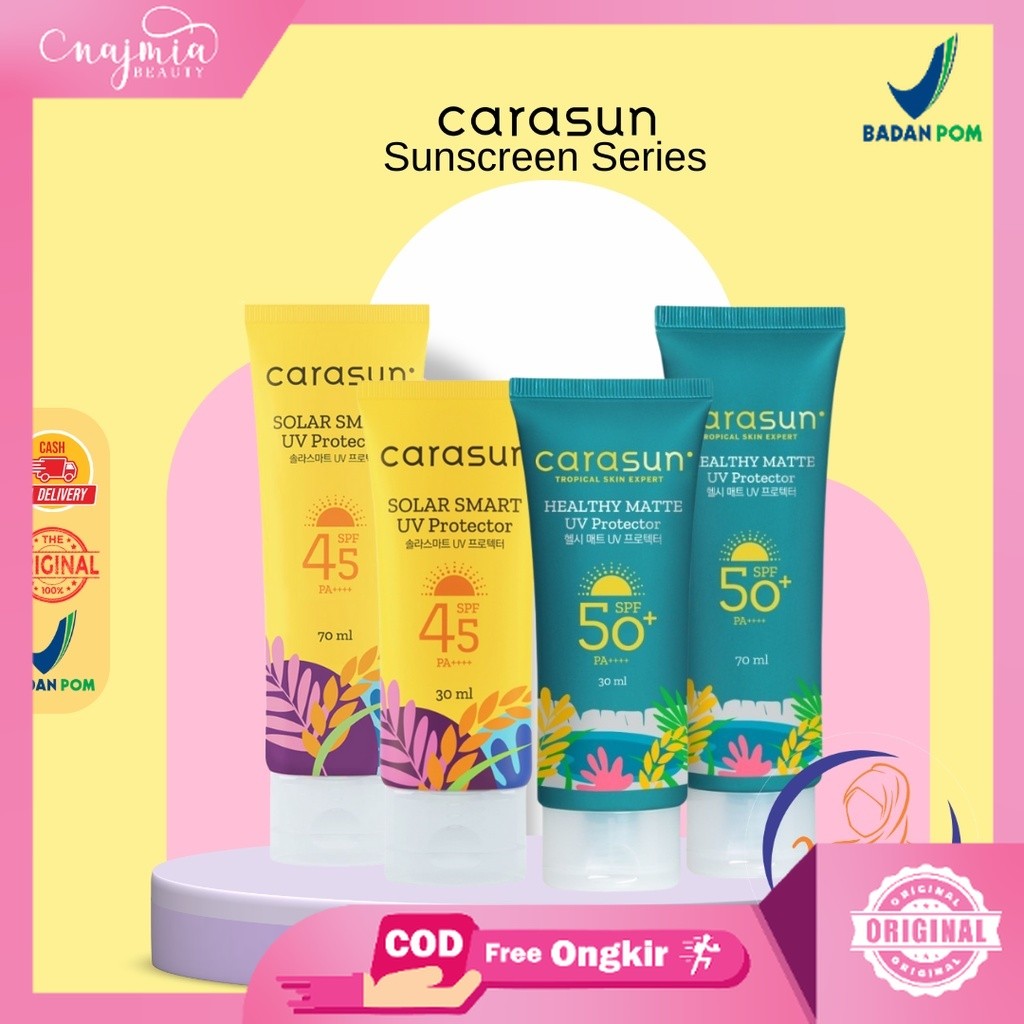 Jual Najmia 2 - Carasun Solar Smart Uv Protector Spf45 50 Pa++++ 30Ml 70Ml I Skin Care Sun Block ...