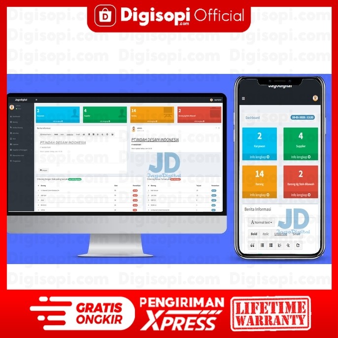 Jual Aplikasi Inventori barang dengan Barcode dan surat jalan berbasis web online | Shopee Indonesia