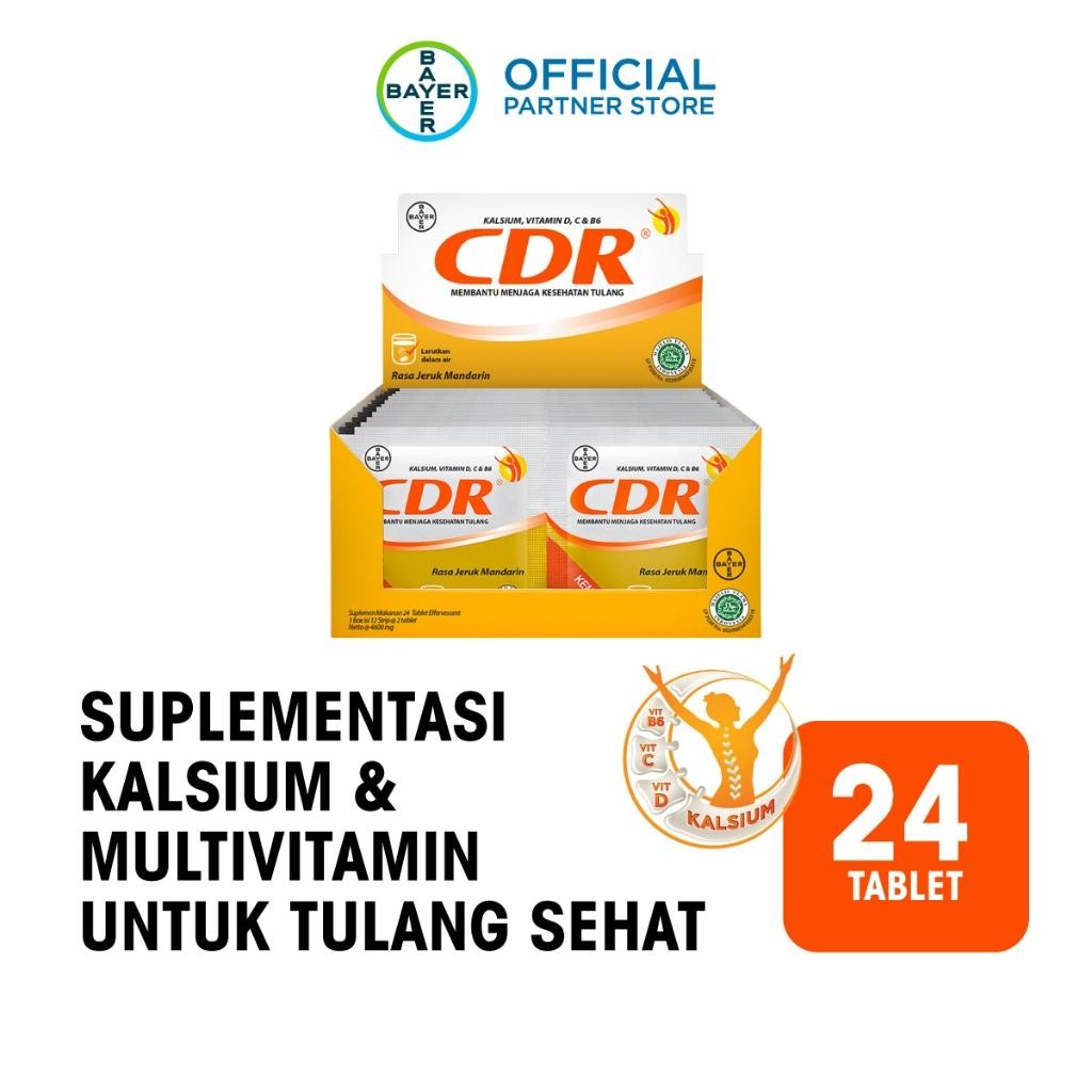 Jual Cdr Sachet Multivitamin Suplemen Kalsium Vitamin C, D, Dan B6 Rasa ...
