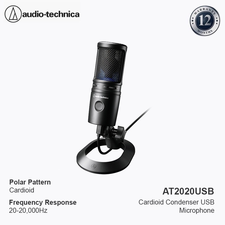 Jual Audio-Technica AT2020 USB Cardioid Condenser USB Microphone ...