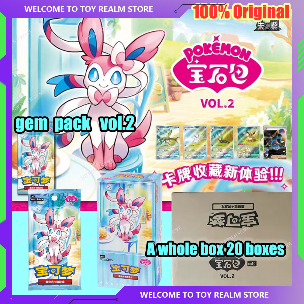 Jual Original Gem Pack Cards Vol.2 Scarlet and Violet Trading PTCG 20 Box Refrigerator Magnet ...