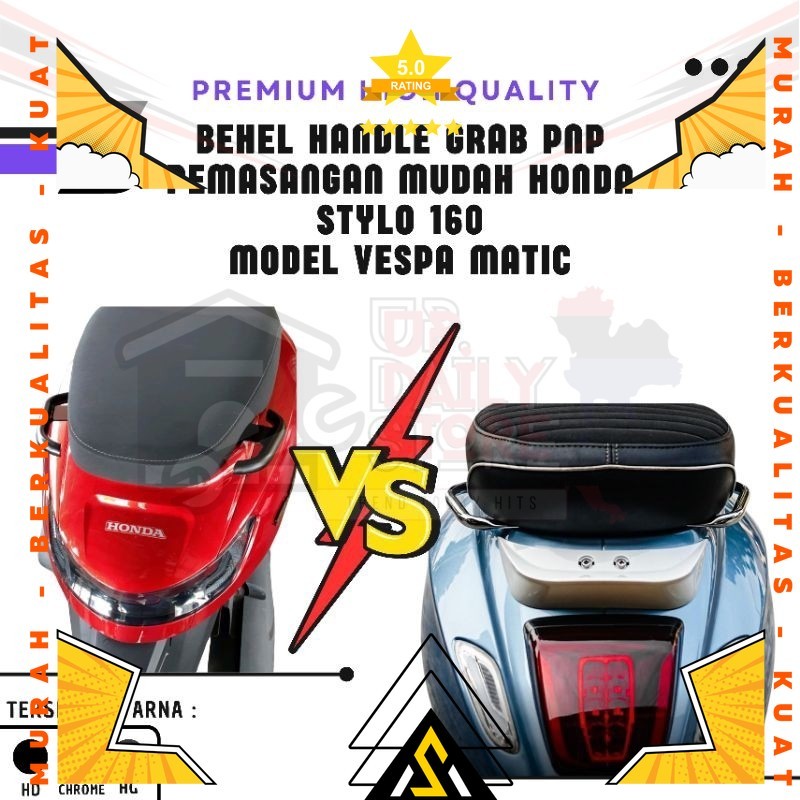 Jual Behel Handle Grab Honda Stylo 160 Model Vespa Matic | Shopee Indonesia